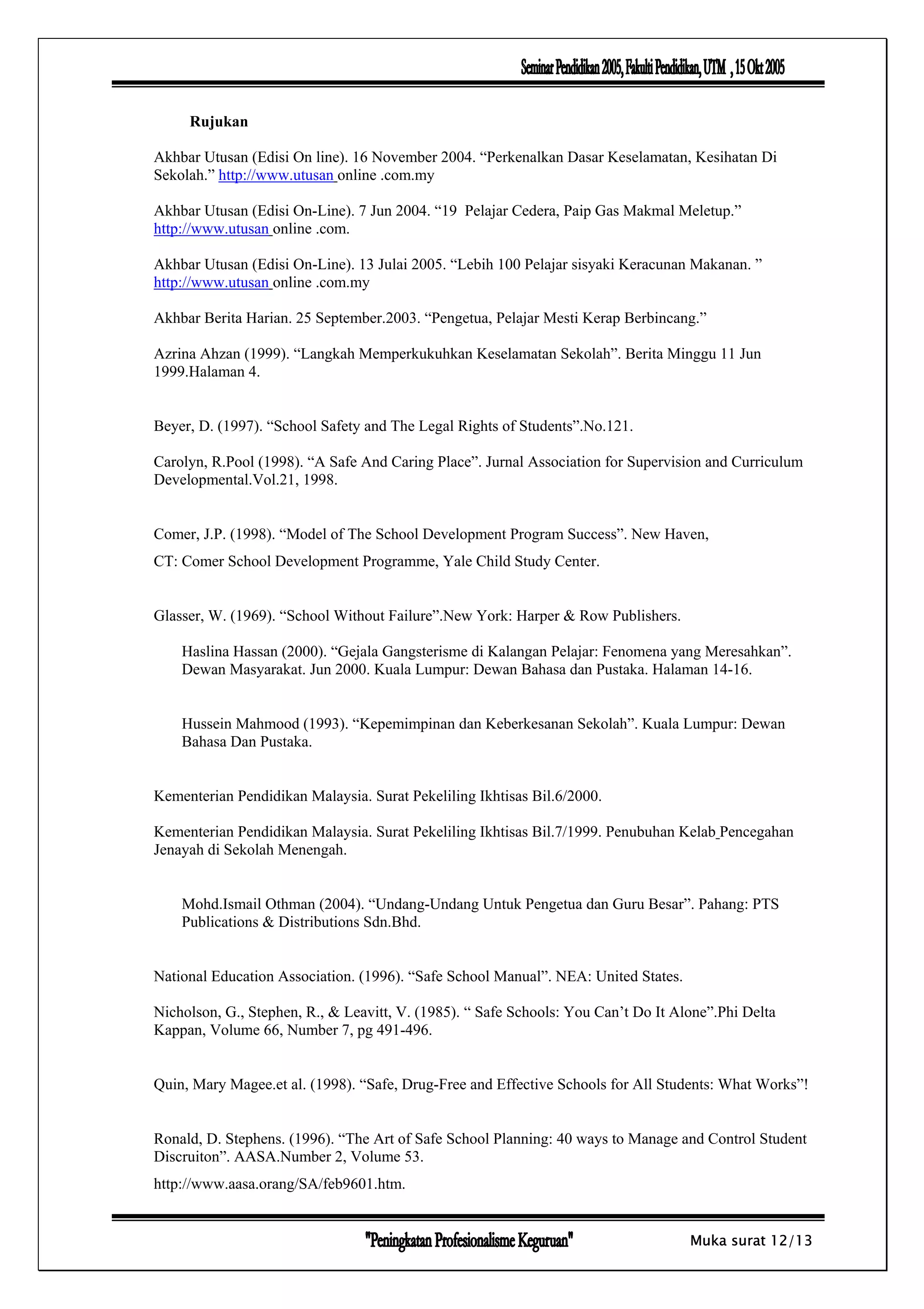 Sekolah selamat | PDF