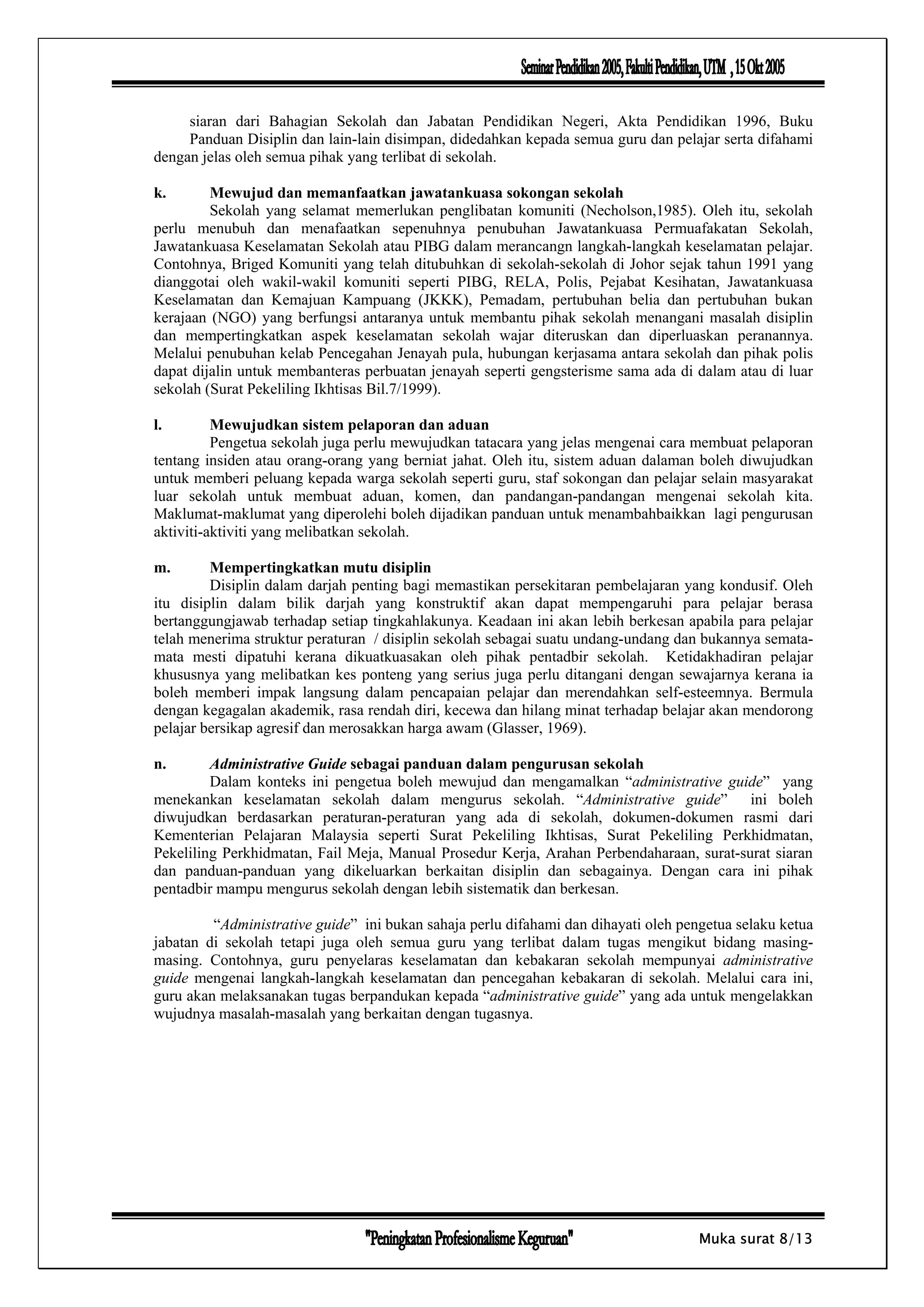 Sekolah selamat | PDF