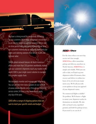 Seko Service Brochure | PDF