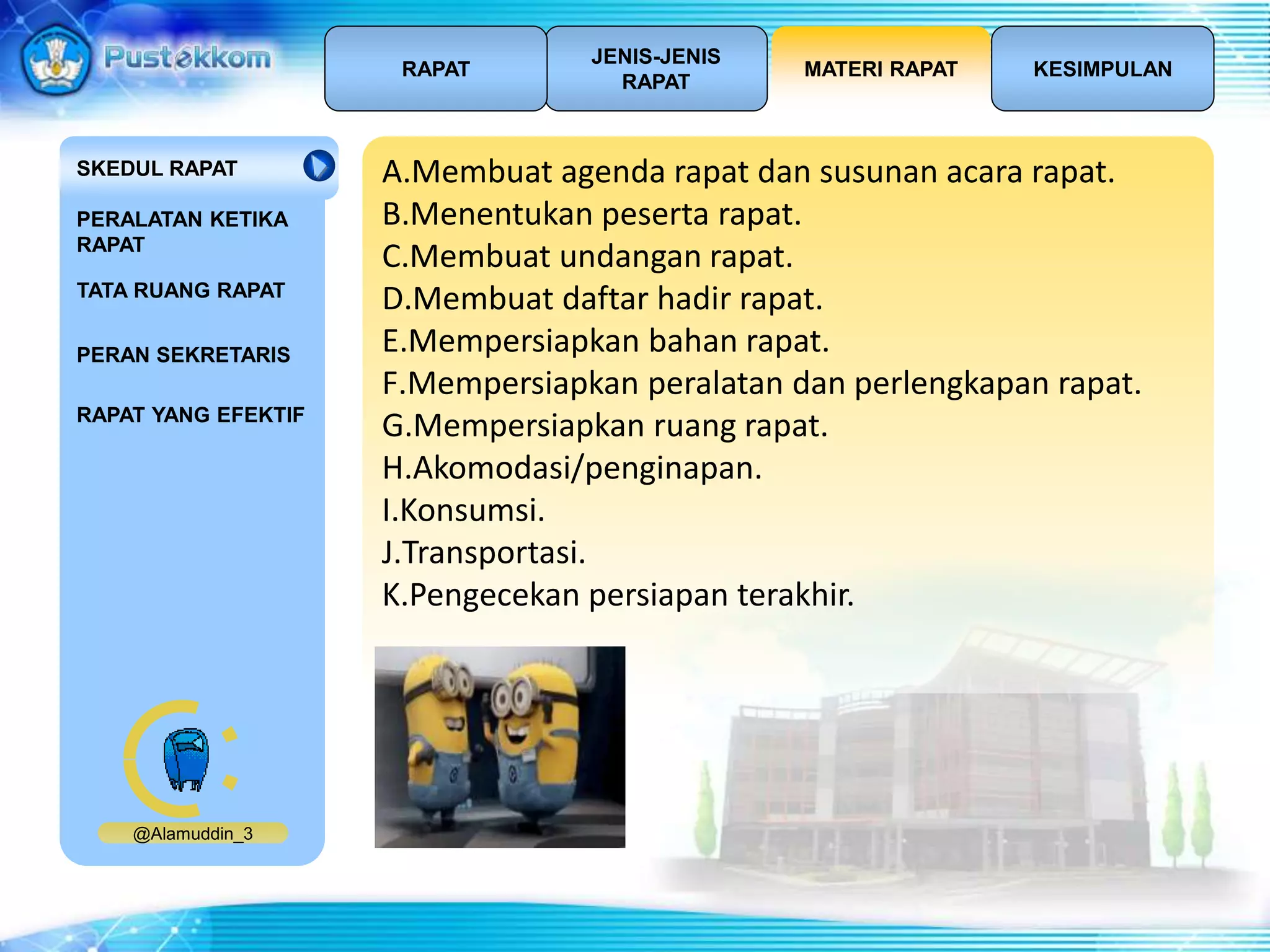 mengelola rapat dengan efektif | PPTX