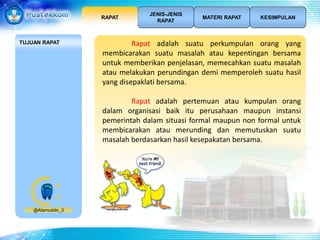mengelola rapat dengan efektif | PPTX