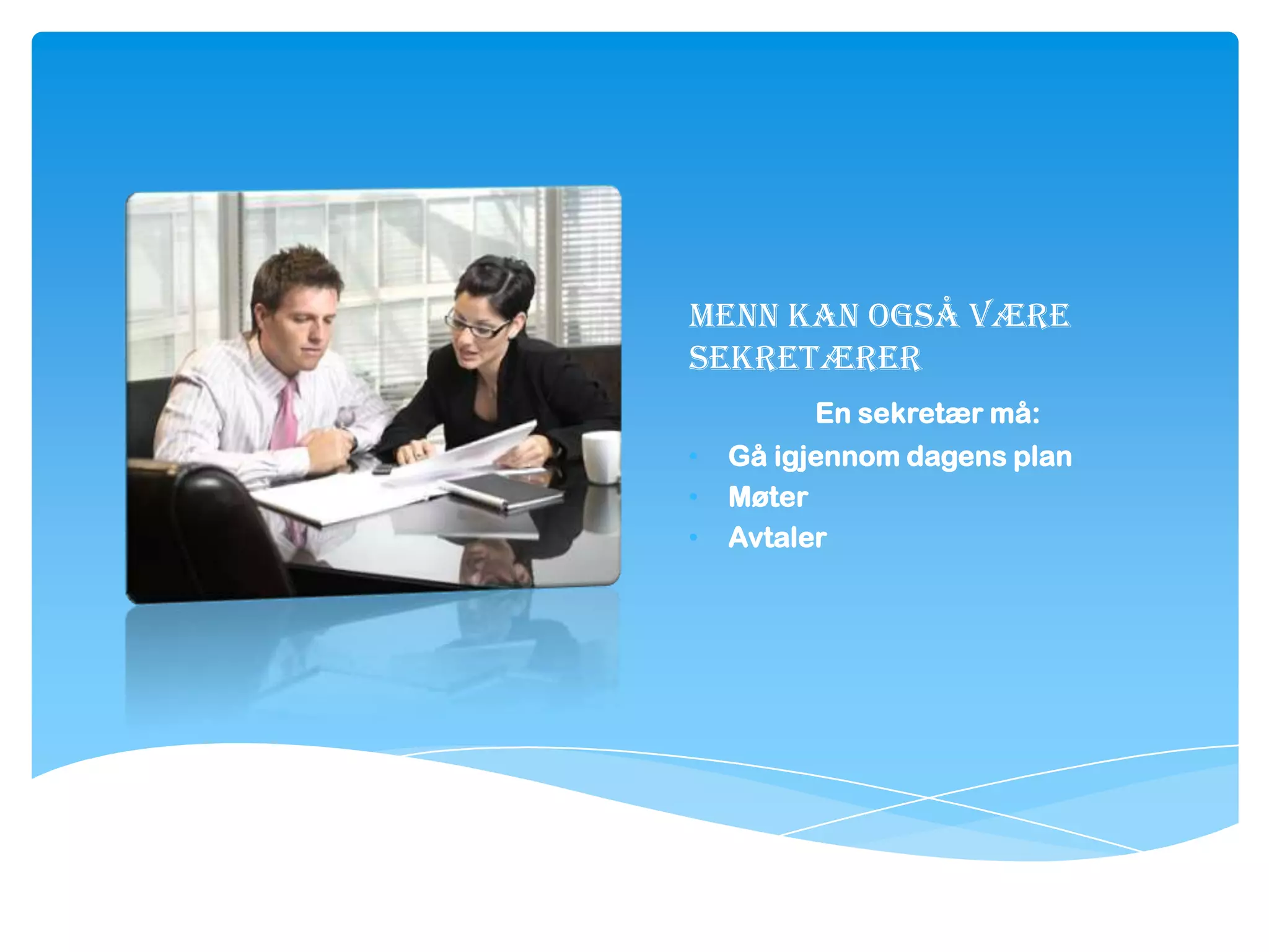 Sekretær powerpoint | PPTX