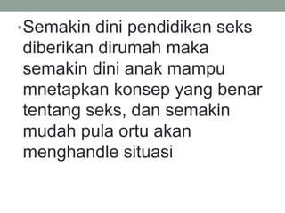 Pendidikan seks untuk anak berkebutuhan khusus | PPT