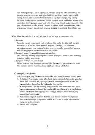 Seks bebas pada remaja | DOCX