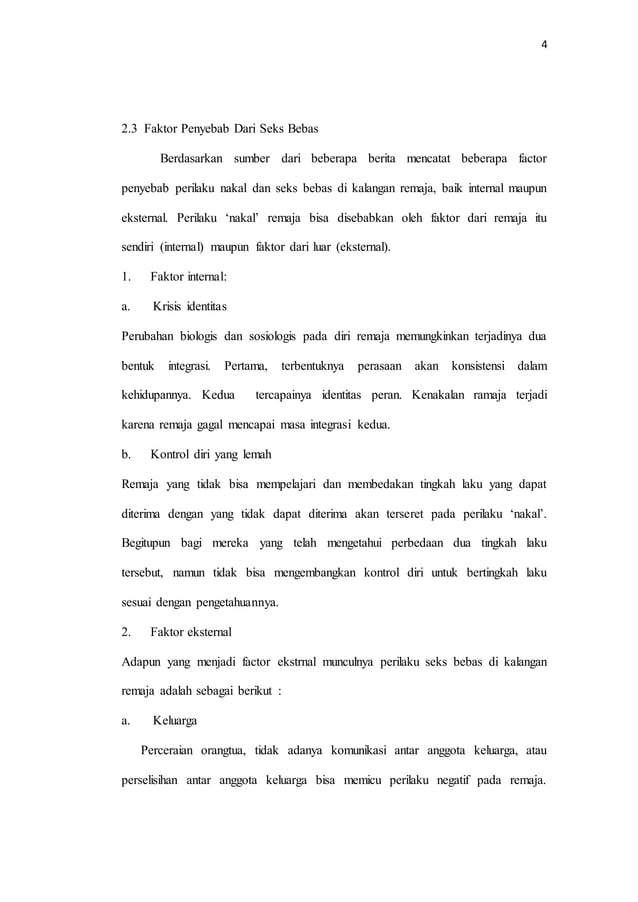 Seks bebas remaja | PDF