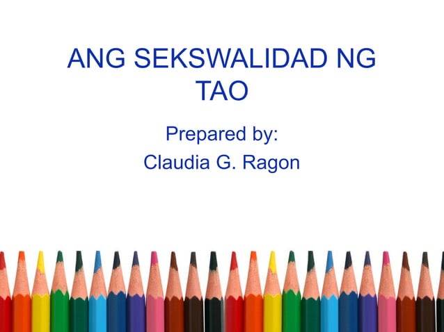Sekswalidad ng tao | PPT
