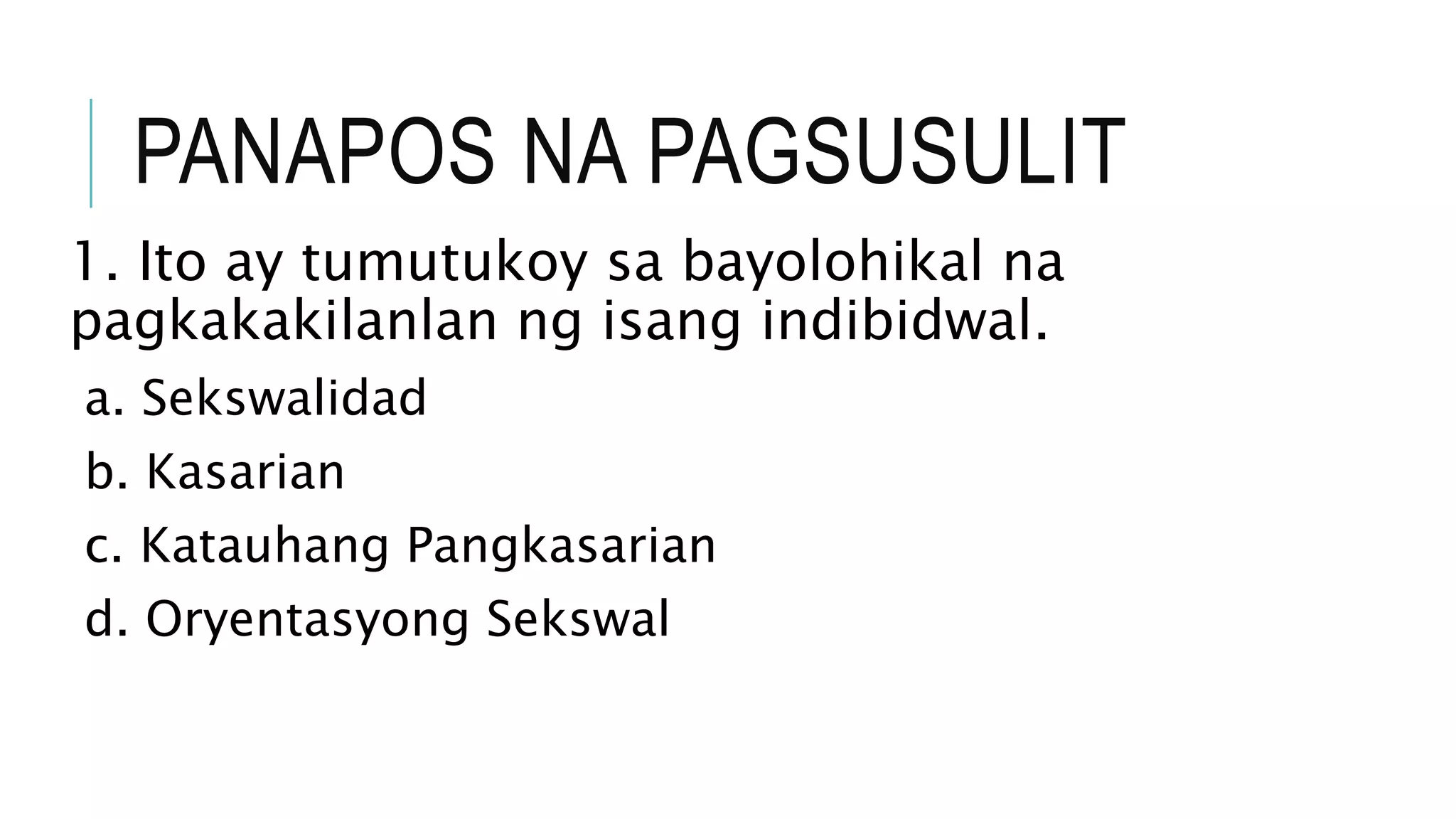 Sekswalidad Ng Taopptx