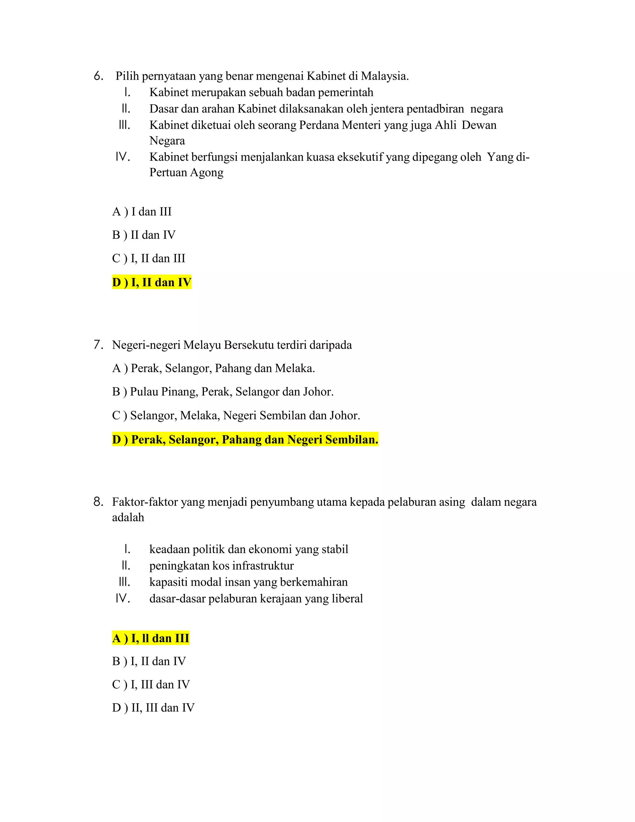 [VERSI 2020] CONTOH SOALAN SEKSYEN A PTD PEPERIKSAAN PEGAWAI TADBIR DIPLOMATIK | PDF