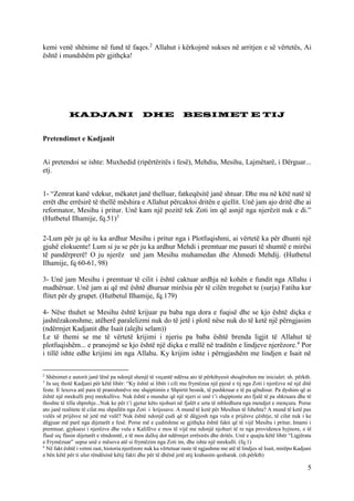 Sekti Kadjani Ahmedi dhe besimet i tij | PDF