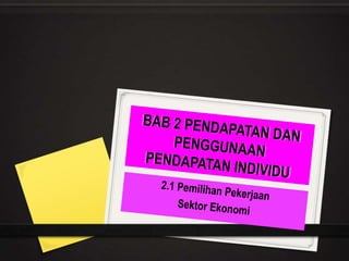 Sektor ekonomi | PPTX