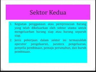 Sektor ekonomi | PPTX