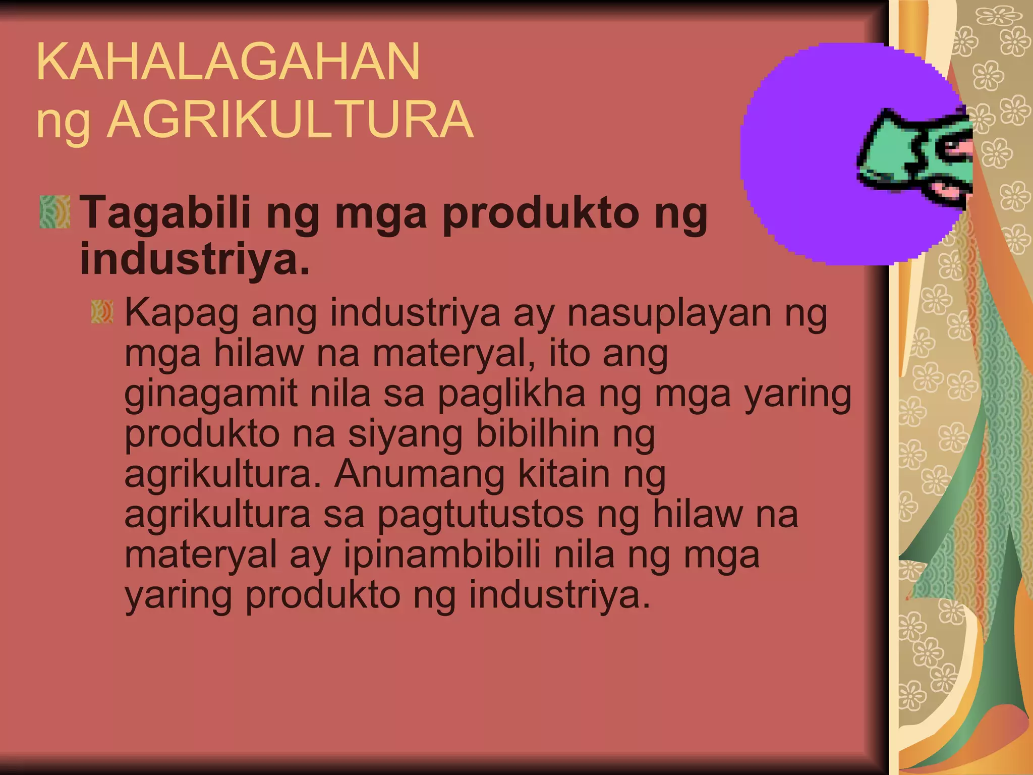 Sektor ng agrikultura | PPT