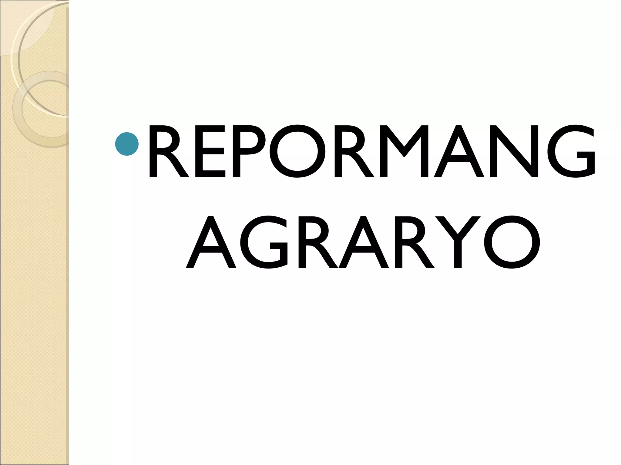 Sektor ng agrikultura | PPT