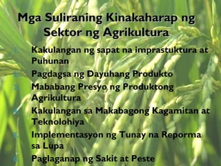 Sektor ng agrikultura | PPT
