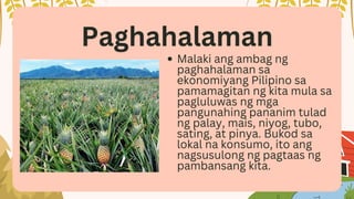Sektor ng Agrikultura, SULIRANIN NG AGRIKULTURA | PDF