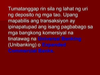 Sektor ng Pananalapi presentation Aral Pan | PPT