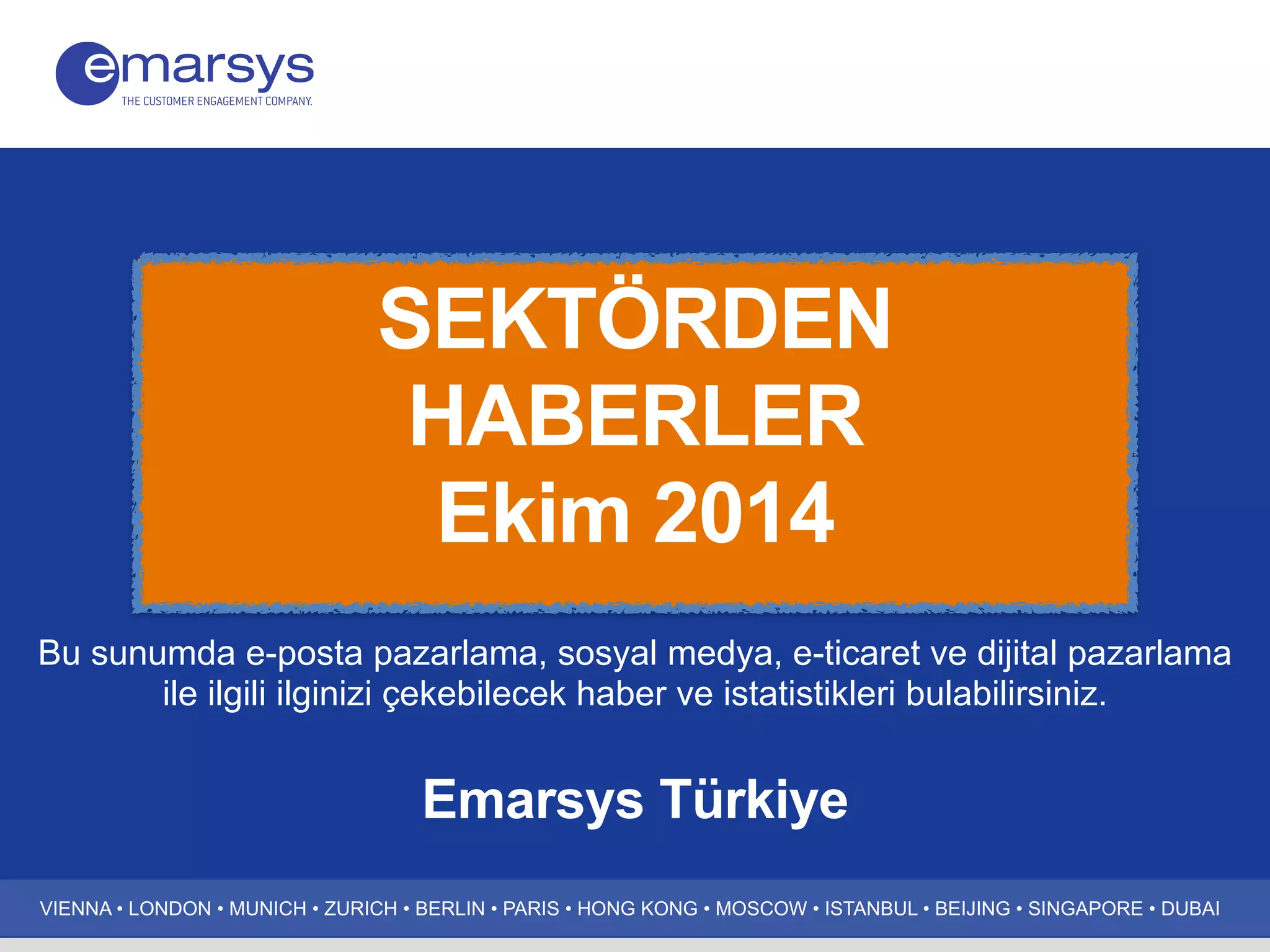 Sektörden Haberler Emarsys Ekim 2014 | PPT