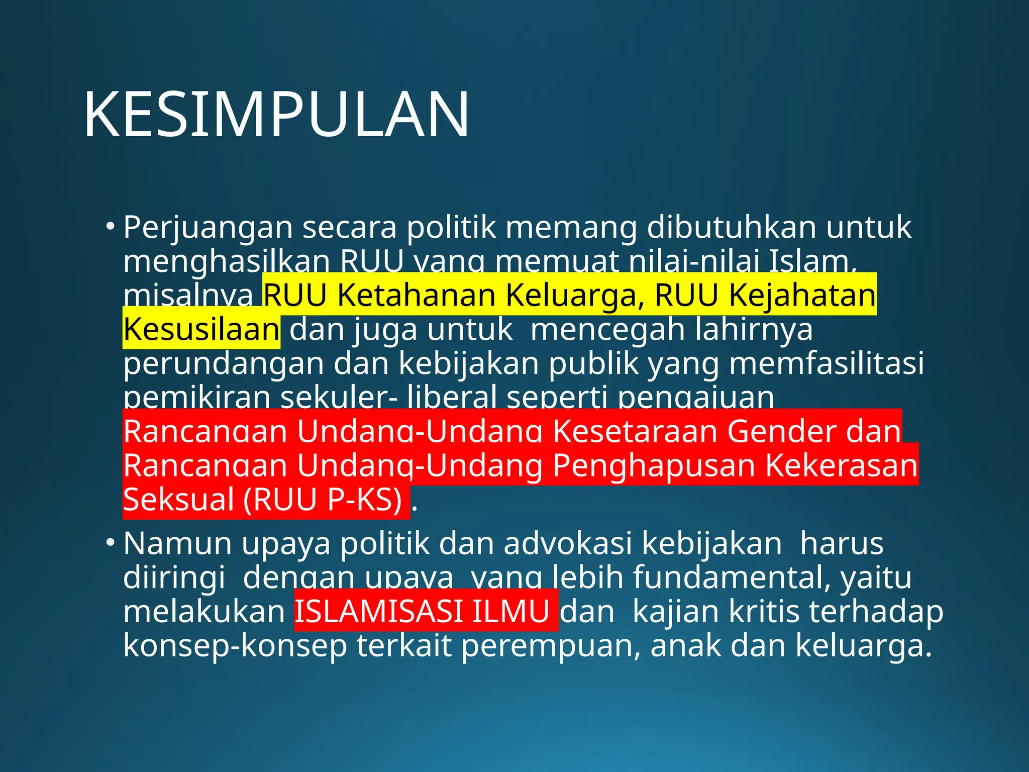 Sekularisasi nilai-nilai keluarga dan urgensi islamisasi Ilmu.pptx