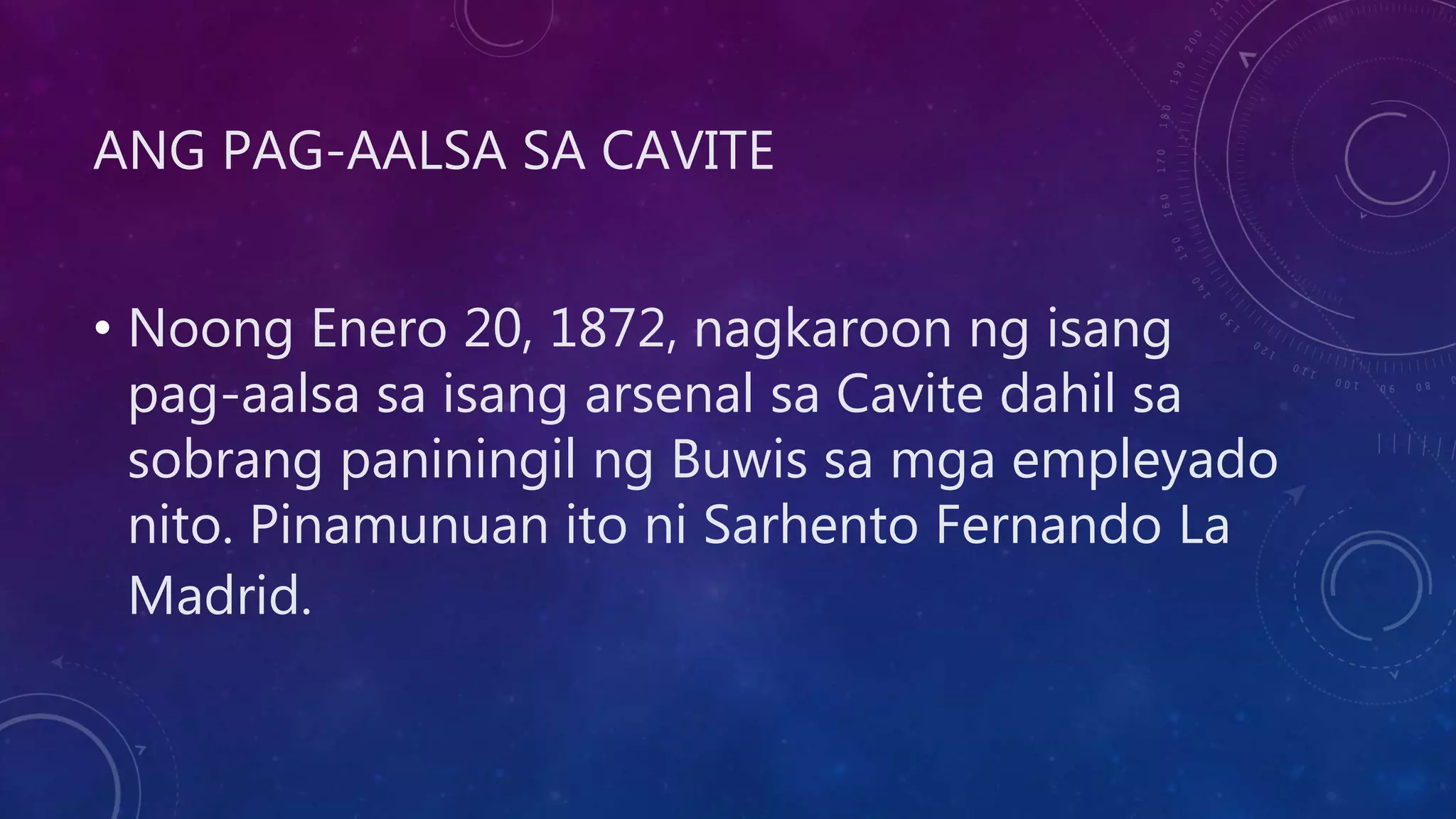 ANG ISYU NG SEKULARISASYON, ANG PAG-AALSA SA CAVITE, AT ANG PAGGAROTE ...