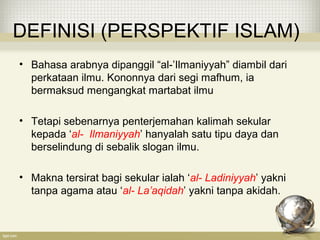 Sekularisme - Teori dan Isu Semasa | PPT