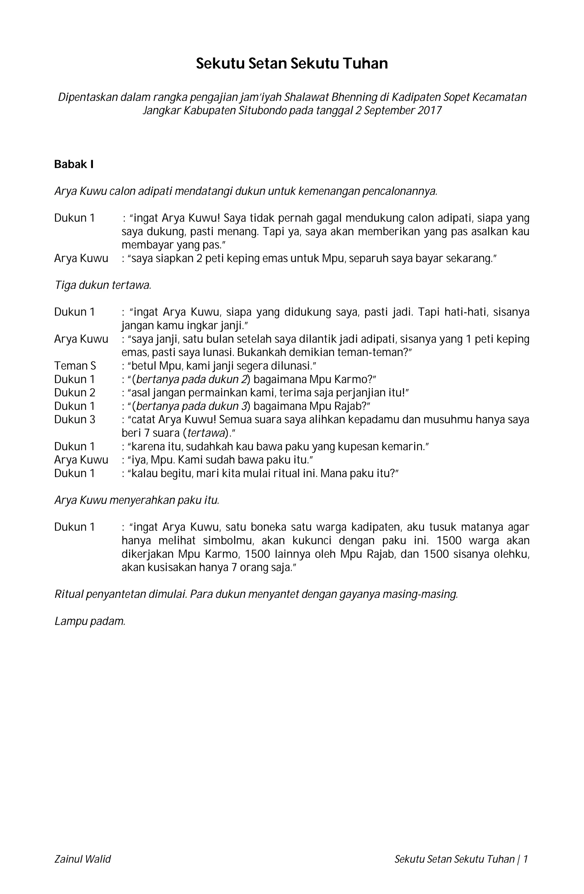 Sekutu setan sekutu tuhan | PDF