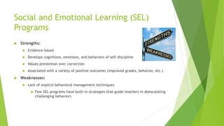 Sel and other programs | PPTX | Parenting | Family and Relationships