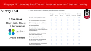 Uruguayan EFL Secondary School Teachers' Perceptions about SEL | PPT