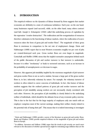 Perception of Job Instability in Europe | PDF