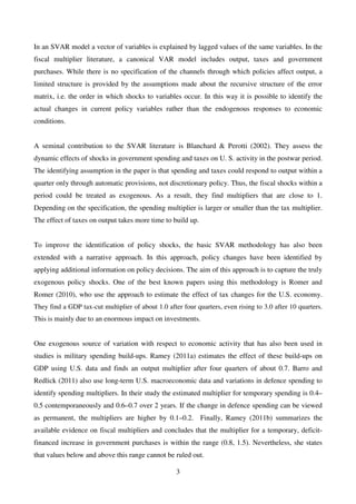 Finnish fiscal multipliers with a structural VAR model | PDF