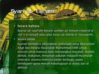 Selamatkan indonesia dengan syariah | PPS