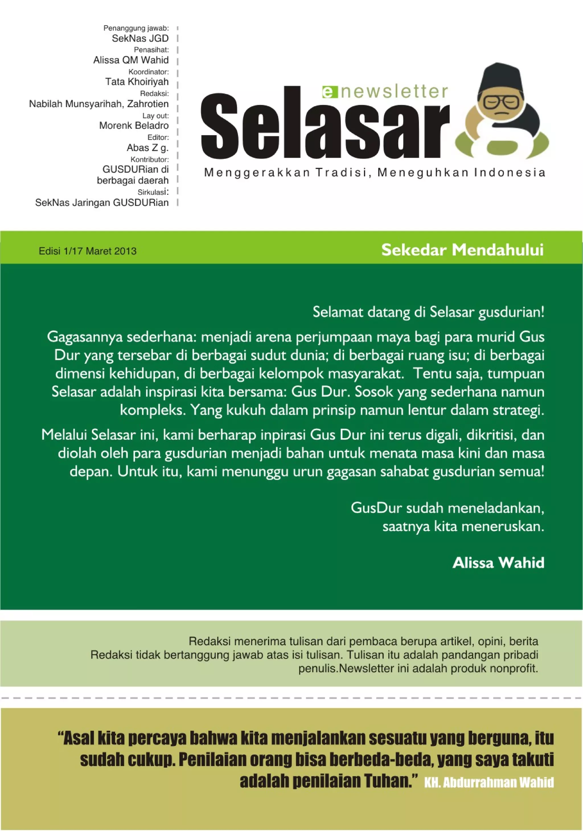 Selasar edisi 01 | PDF