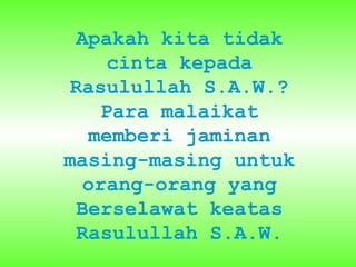 Selawat Ke Atas Rasulullah SAW | PPS