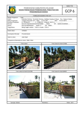 Selayar aptc gcp | PDF