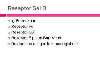 Sel b respon imun humoral | PPTX