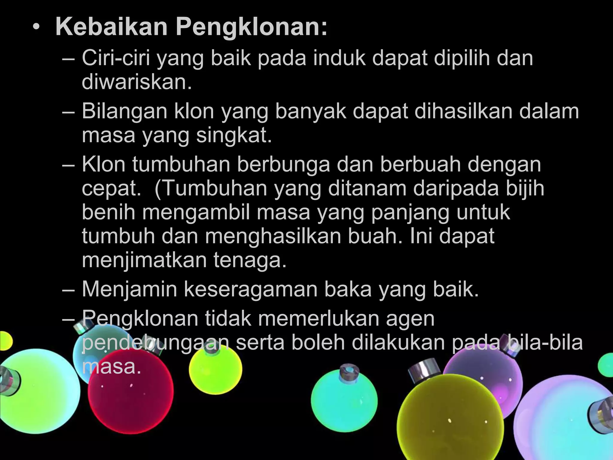 Sel benda hidup (kultur tisu dan pengklonan tumbuhan) | PPTX