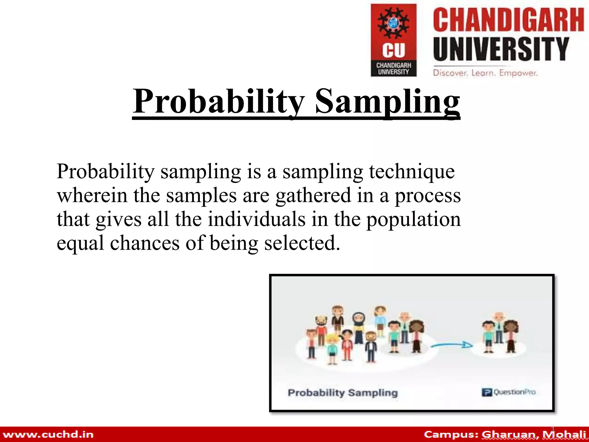 Probability Sampling and Types by Selbin Babu | PPTX
