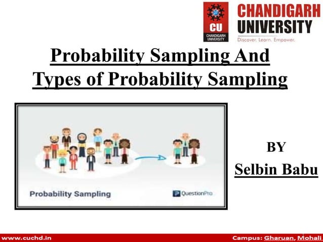 Probability Sampling and Types by Selbin Babu | PPT