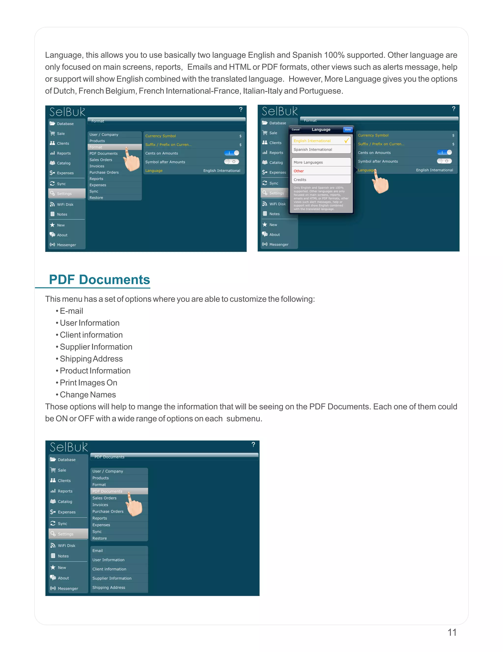 SelBuk User Guide - Ipad version | PDF