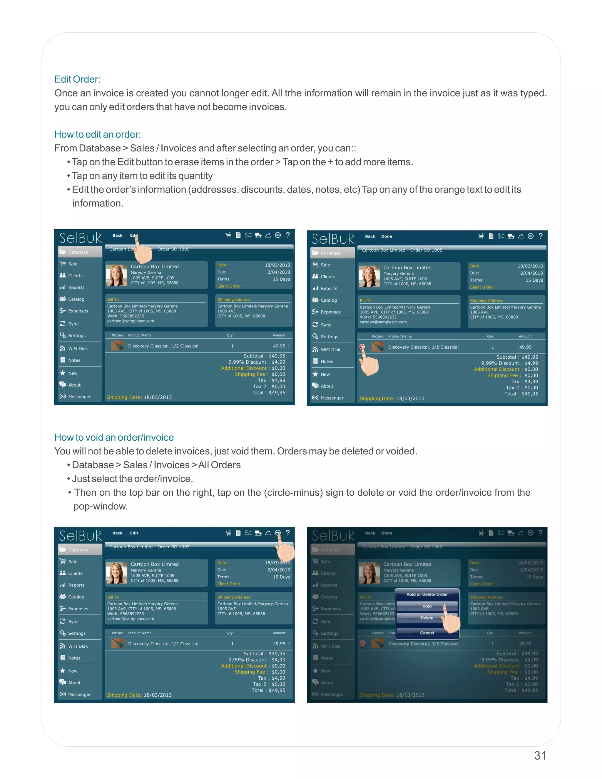 SelBuk User Guide - Ipad version | PDF