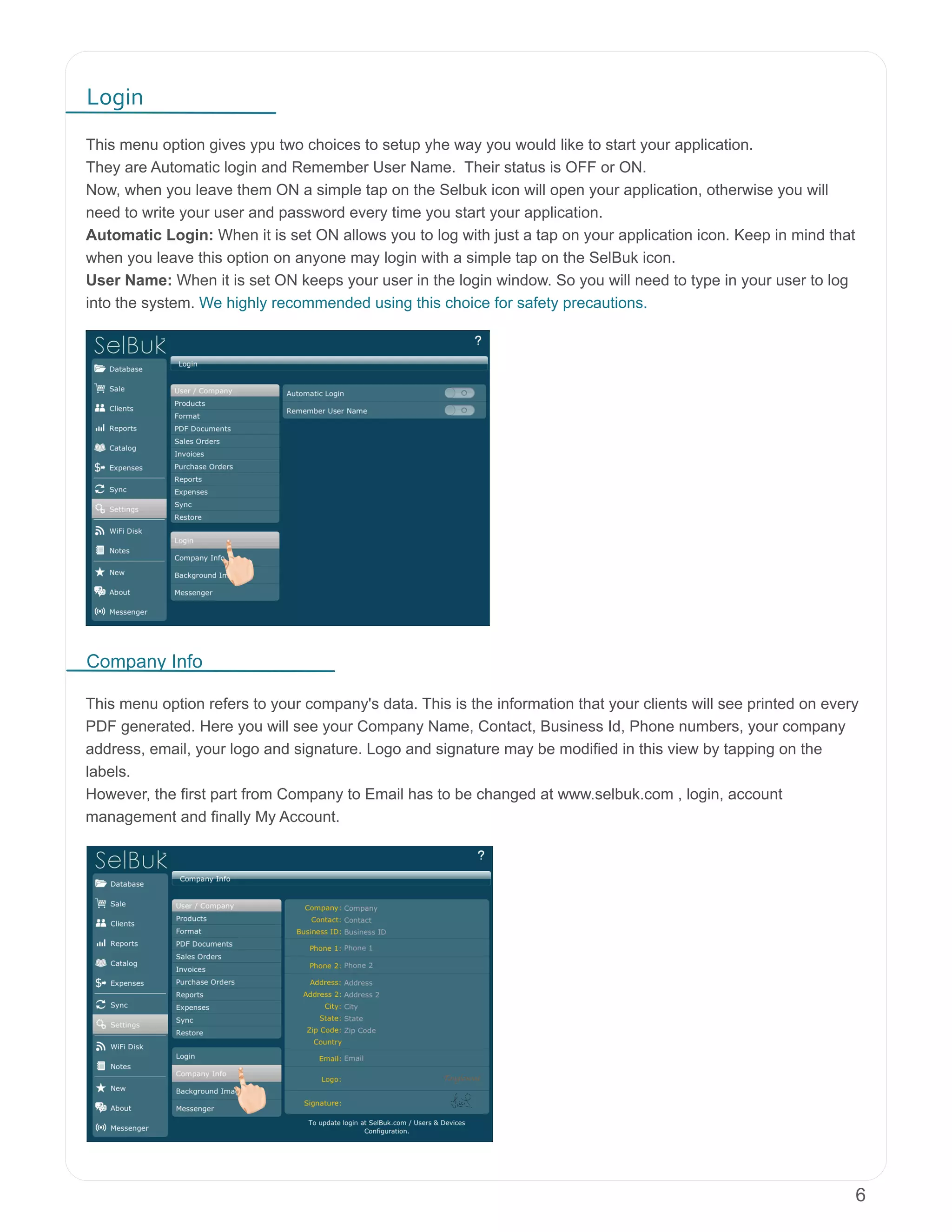SelBuk User Guide - Ipad version | PDF