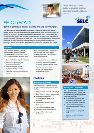 SELC English Language Centres - Sydney, Australia | PDF