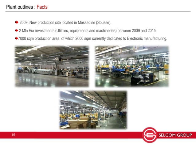 Selcomgroup / FITELEC Tunisia Plant overview | PPTX