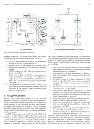 SelCSP: A Framework to Facilitate Selection of Cloud Service Providers | PDF