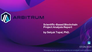 Selcuk Topal Arbitrum Scientific Report.pdf