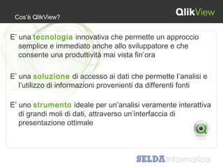 SELDA Informatica & QlikView | PPT