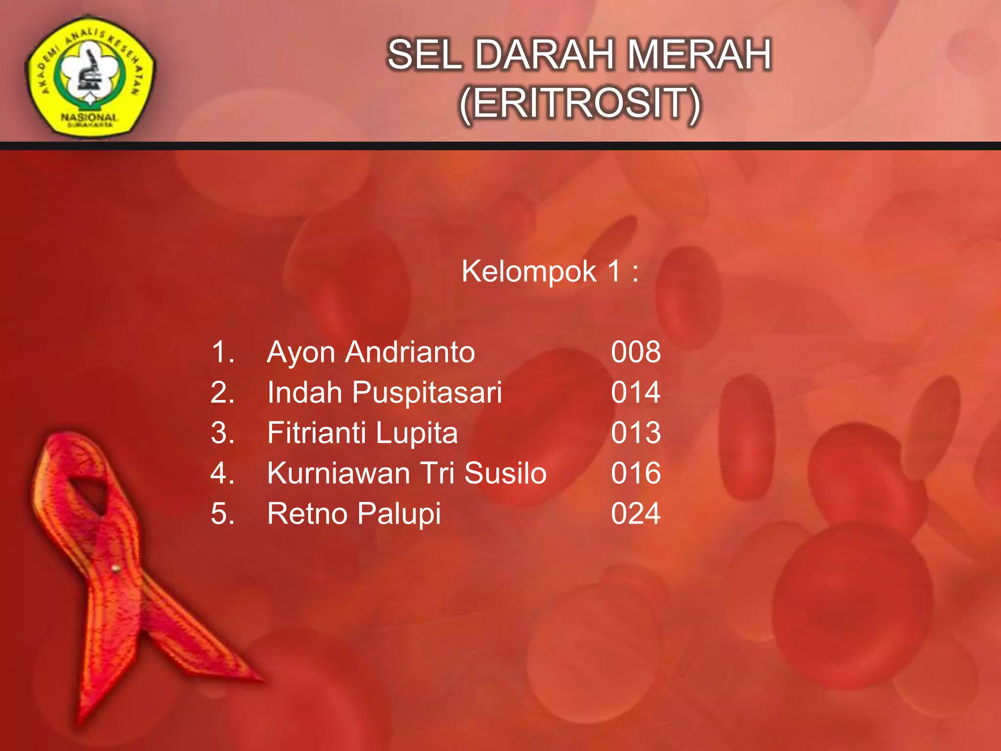 Sel darah merah | PPTX