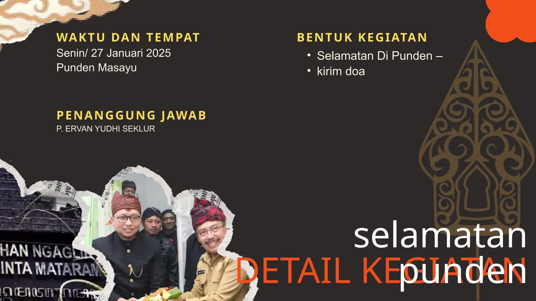 INFOGRAFIS KEGIATAN SELAMATAN DESA NGAGLIK | PPTX