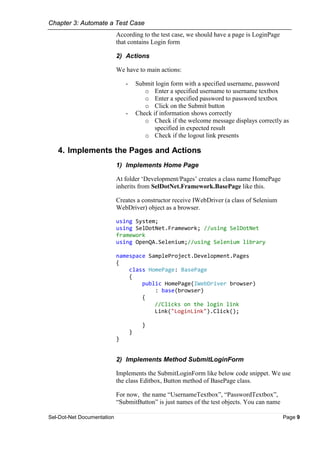 Sel dotnet documentation | PDF