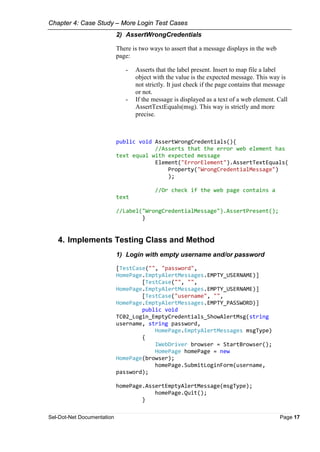 Sel dotnet documentation | PDF