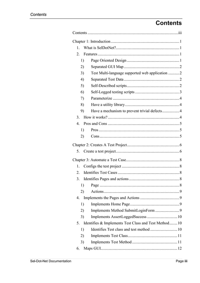 Sel dotnet documentation | PDF